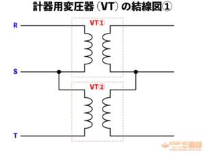 【疑問】計器用変圧器(VT)が2台で三相電圧を計測できる理由 | 電気屋の気まぐれ忘備録